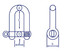 Commercial Dee Shackle - Premium Fasteners and Industrial