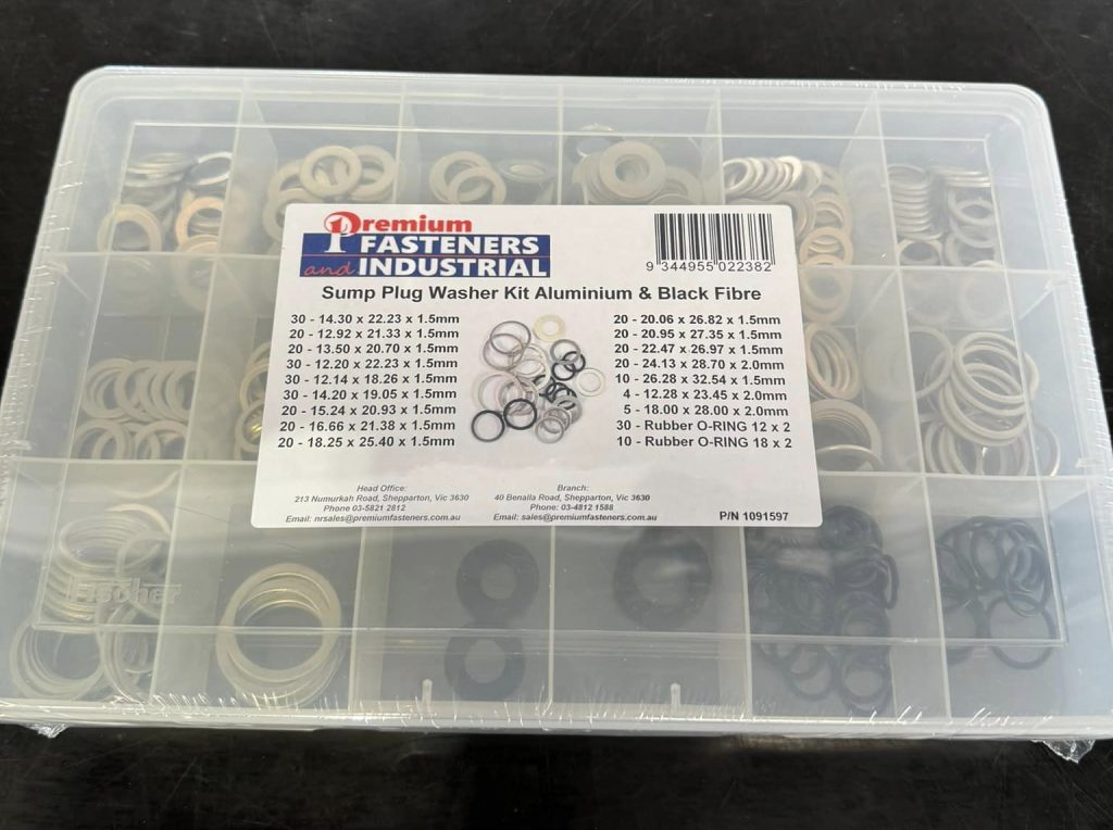 Aluminium Sump Plug Washer Kit - Premium Fasteners and Industrial
